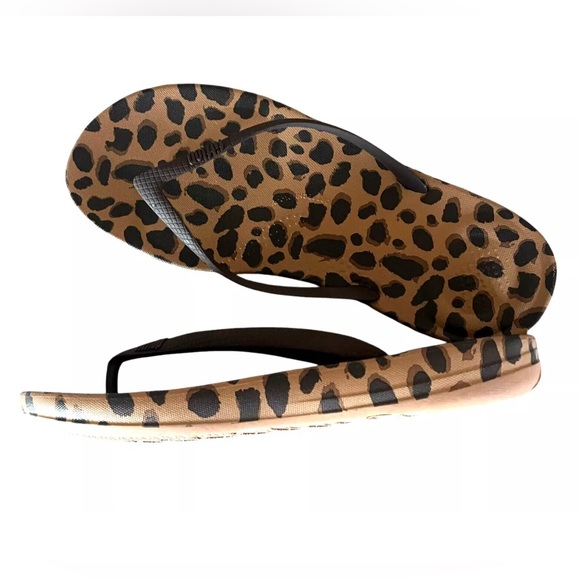 Fitflop | Shoes | Fitflop Iqushion Size 8 Brown Black Leopard Ergonomic ...